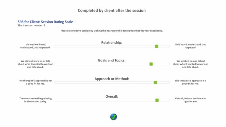 Session Rating Scale - MyOutcomes